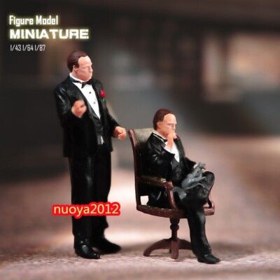1/64 Godfather Vito Corleone Scene Props Miniatures Figures For Cars ...