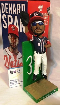 2014 WASHINGTON NATIONALS DENARD SPAN "WALL CATCH" SGA BOBBLEHEAD ~ NIB ...