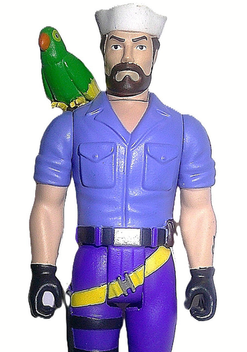 GI joe SHIPWRECK & POLLY 2021 Reaction Figures navy sailor poly parrot ...