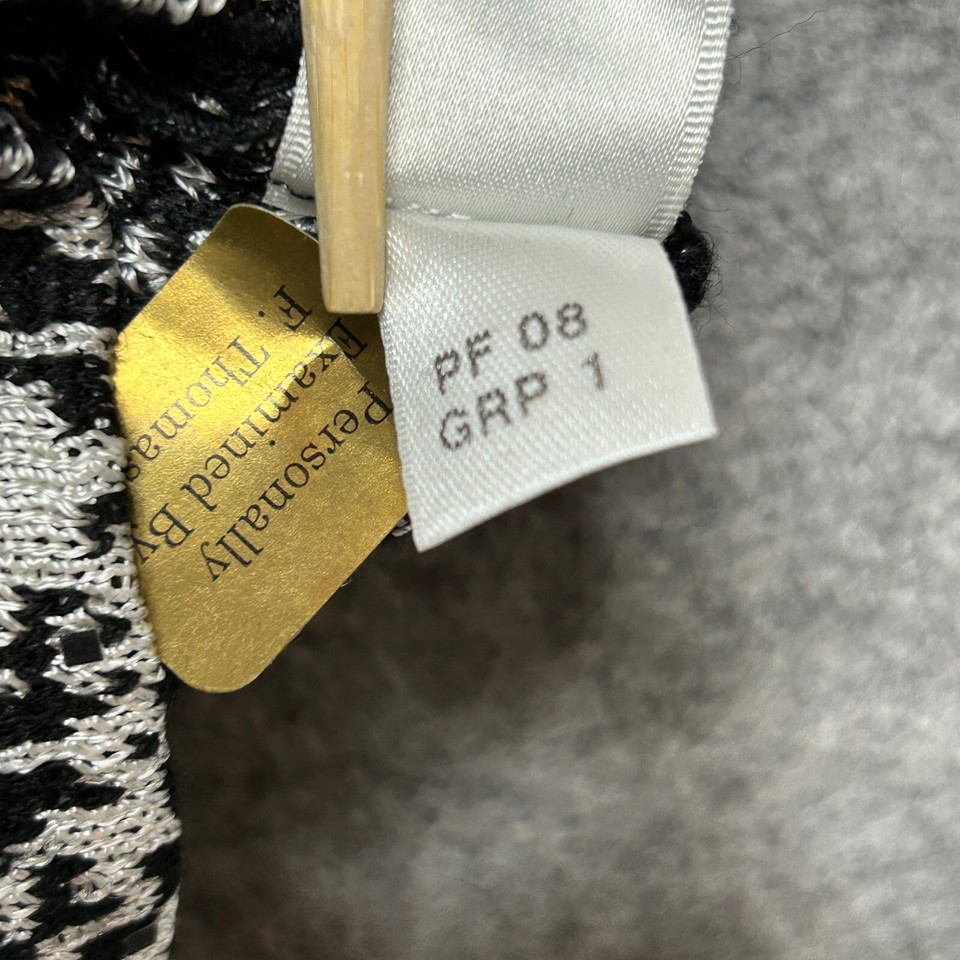 St John Top Womens Medium Black Silver Sequins Classic Knit Versatile Timeless | eBay