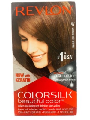REVLON COLORSILK BEAUTIFUL COLOR - 47 MEDIUM RICH BROWN | eBay