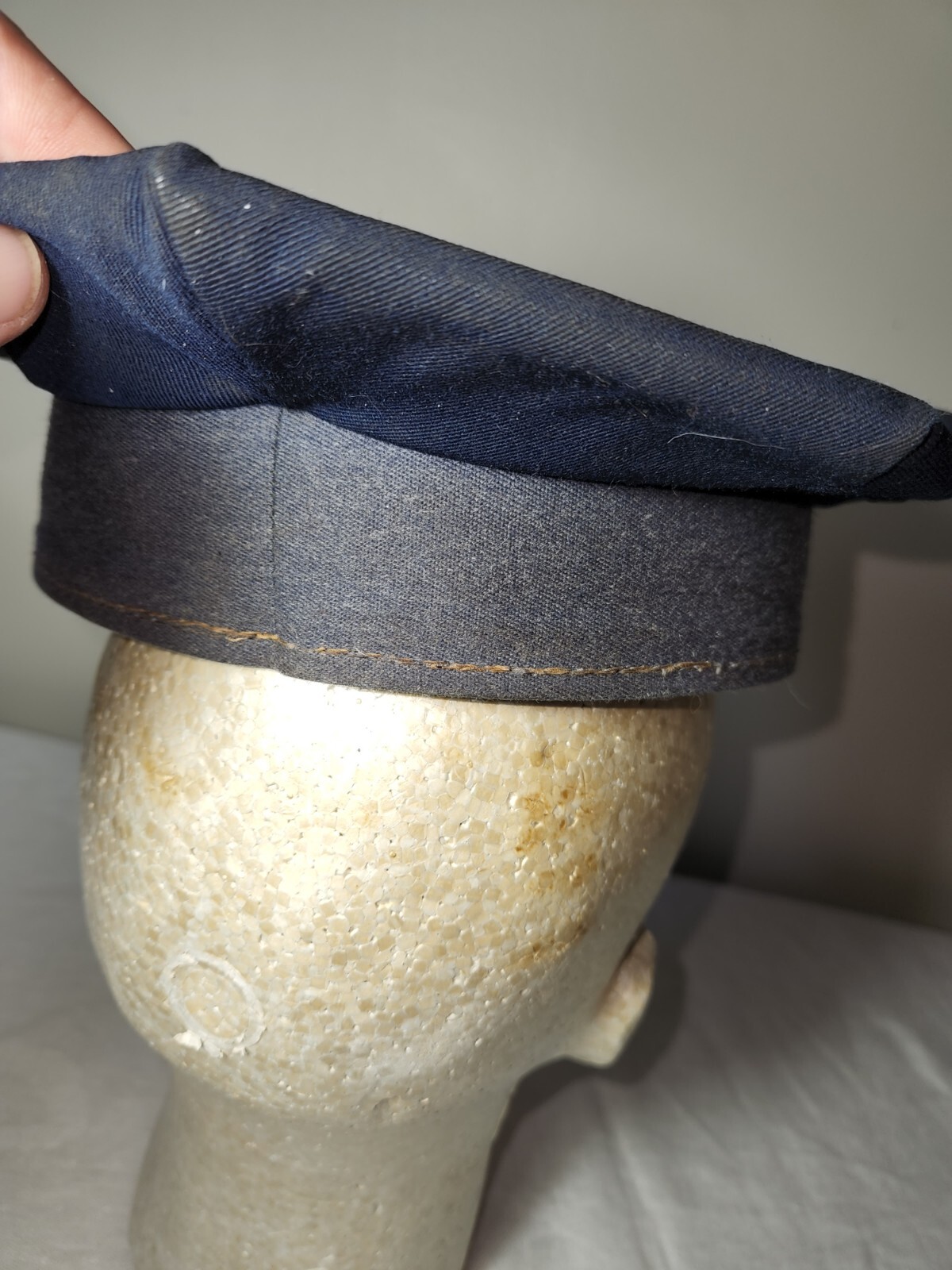 Vintage 1980 Pinkerton's Security Guard Blue Visor Cap Hat by Gerber ...