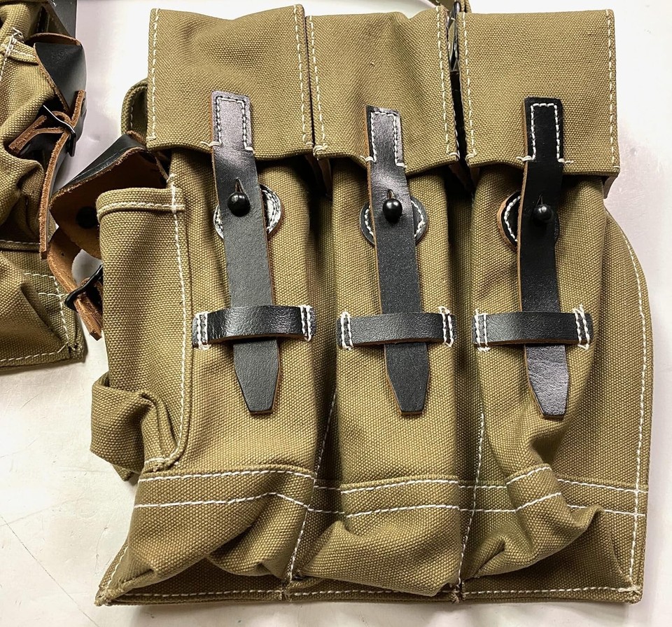 (Set - 2) German WW2 MP STG 44 Magazine Pouches Reproduction - Canvas ...