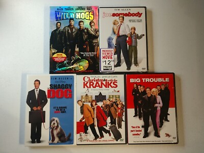 Tim Allen DVD Lot Of 5. Wild Hogs, Big Trouble, Joe Somebody, Shaggy ...