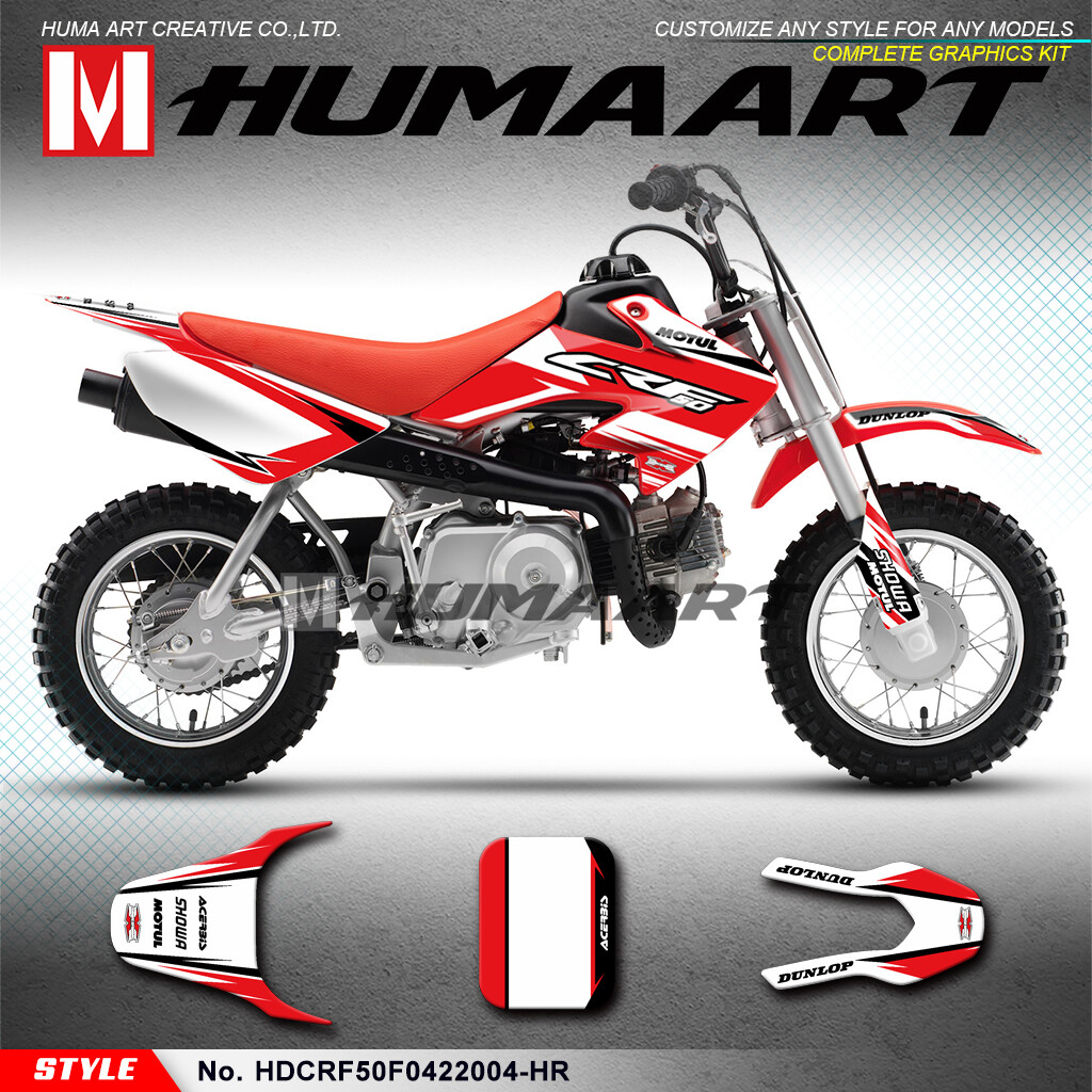 Dirt Bike Waterproof Vinyl Stickers Decals Graphics for CRF50F CRF 50F ...