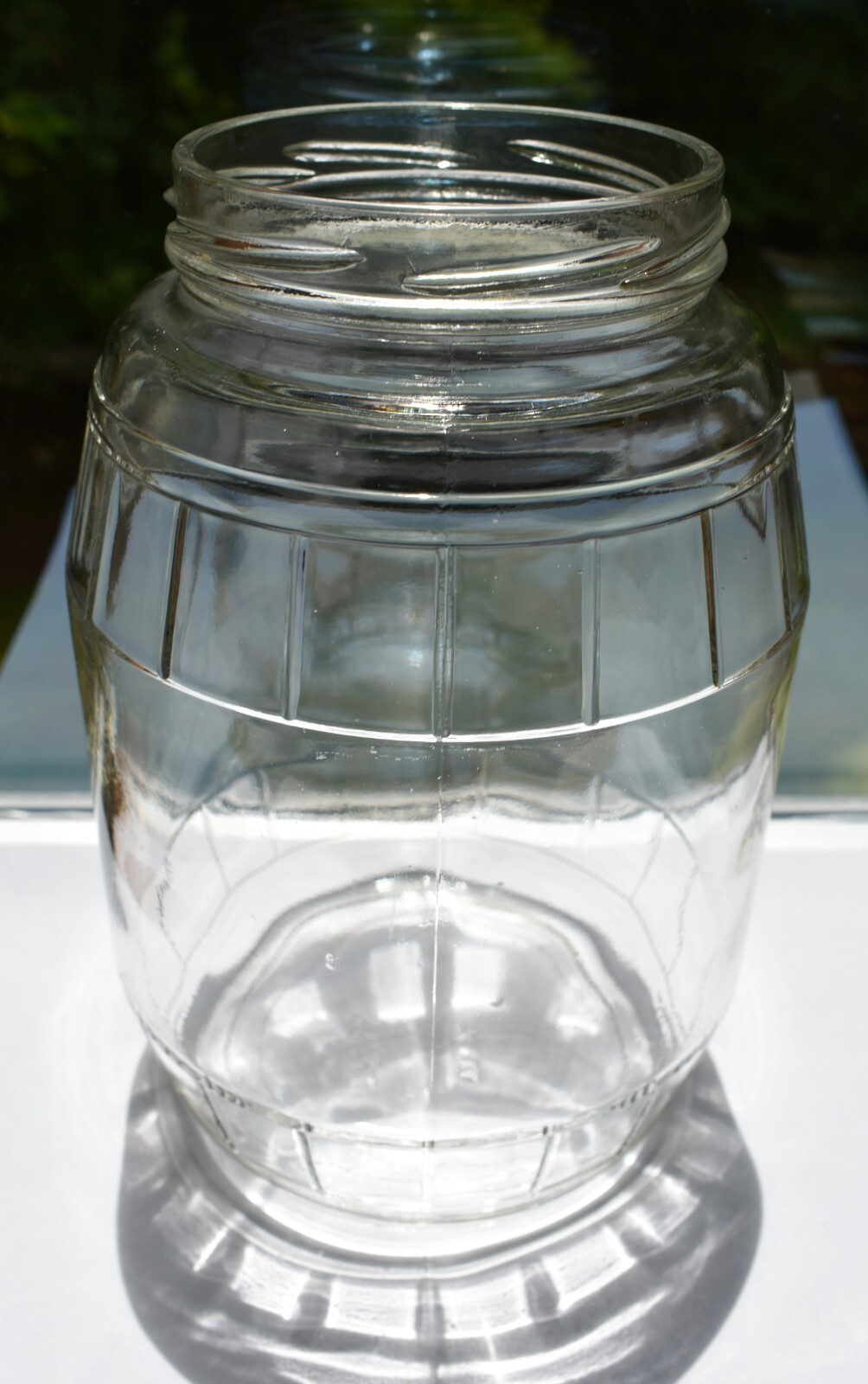 Vintage Alexander H Kerr Glass Pickle Barrel Jar 1950, 48 oz. Half ...