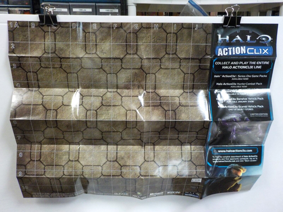 N C0410 Heroclix Halo Actionclix "Game Board Lot (B)" (8pc. Lot - Mix ...