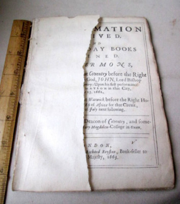 CONFIRMATION REVIVED & DOOMS -DAY BOOKS OPENED,1663,John Riland | eBay