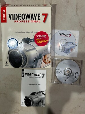 roxio videowave 7 professional 2 cd set w/box | eBay