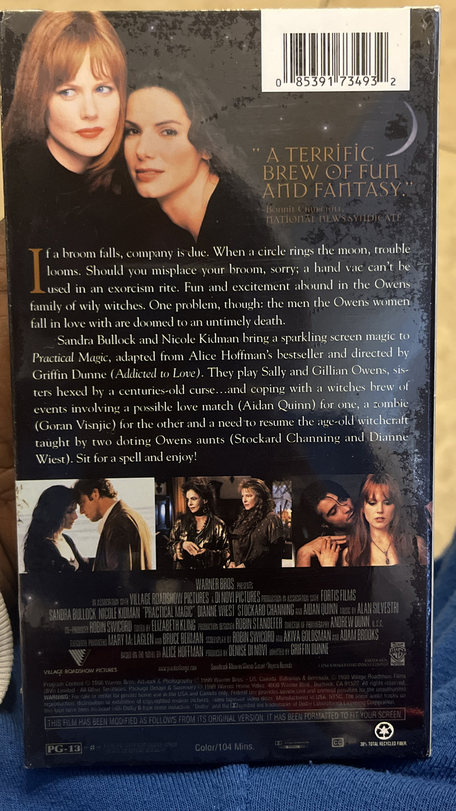 Practical Magic (VHS 1999) Sandra Bullock, Nicole Kidman, Stockard ...