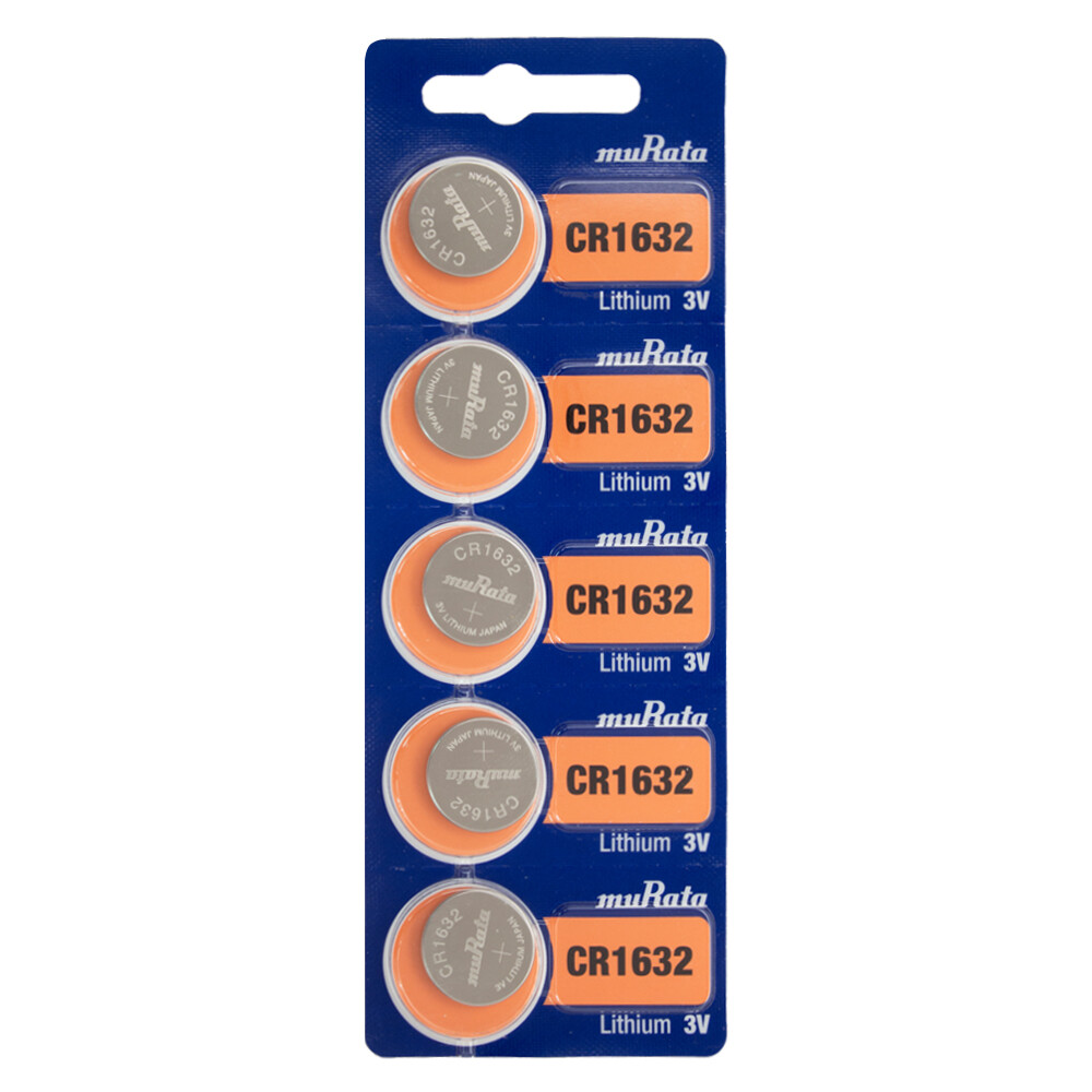 CR1620 3 V Battery 5-Pack Murata CR1632 3V Lithium Coin Cell Batteries ...