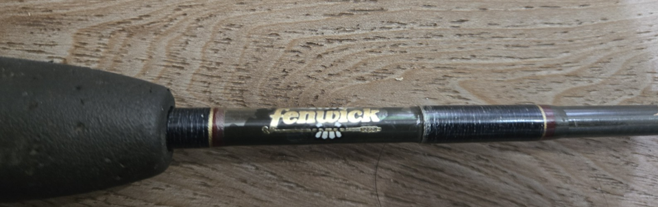 VINTAGE FENWICK 2 PIECE Hook Setter 6' Graphite SPINNING ROD Hooksetter ...