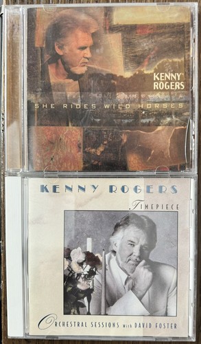 Kenny Rogers 2 CD - She Rides Wild Horses & Timepiece (W/David Foster ...