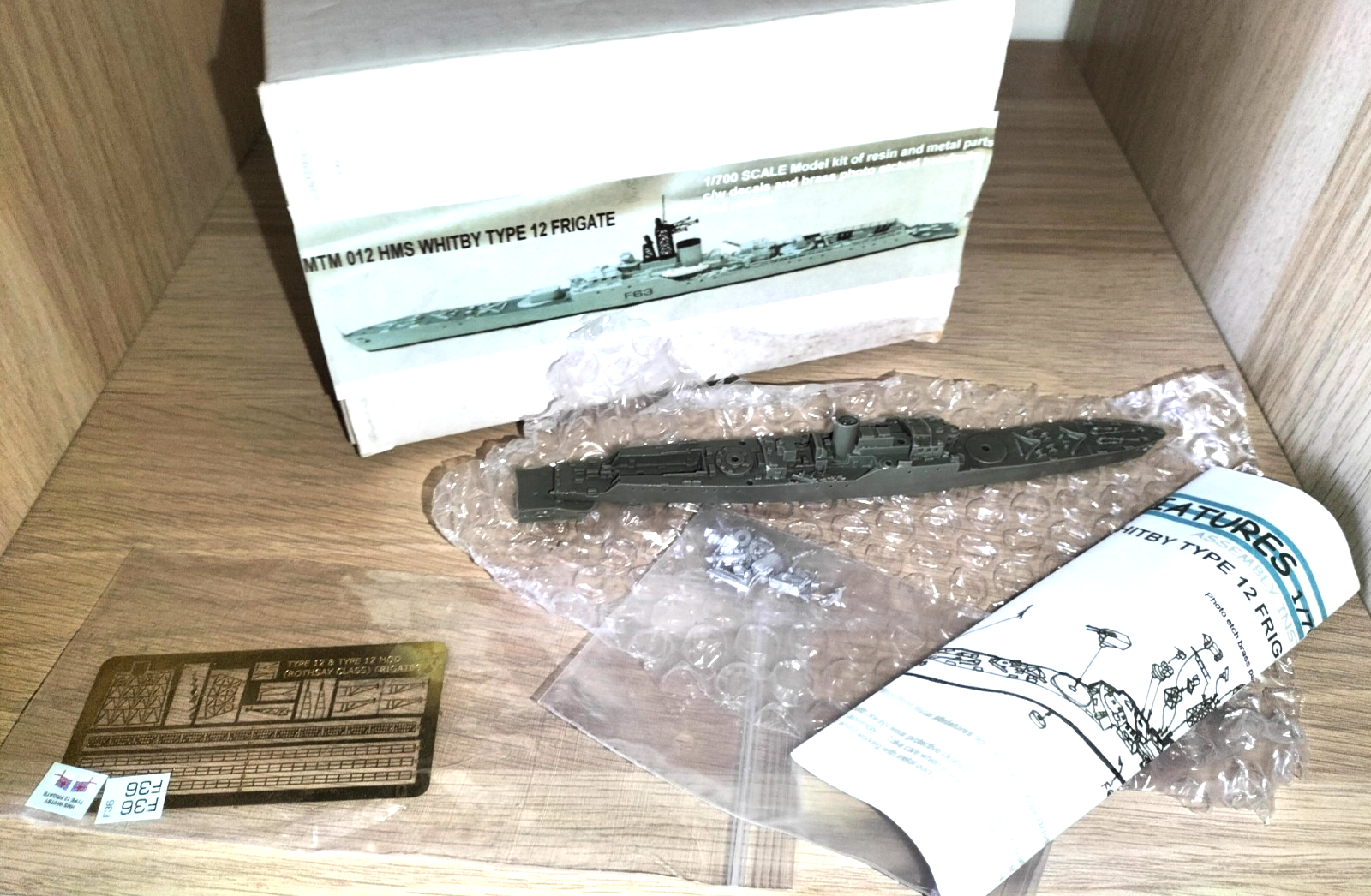 1/700 HMS WHITBY type 12 frigate by MTM MINIATURES resin kit | eBay UK