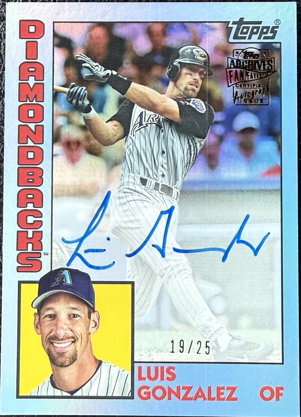 2025 Topps Archives - 1984 Fan Favorites Autographs Luis Gonzalez ...