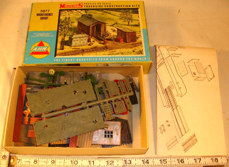 AHM MINIKITS MAINTENANCE BUILDINGS MODEL KIT HO BOXED NEW 5877 | eBay
