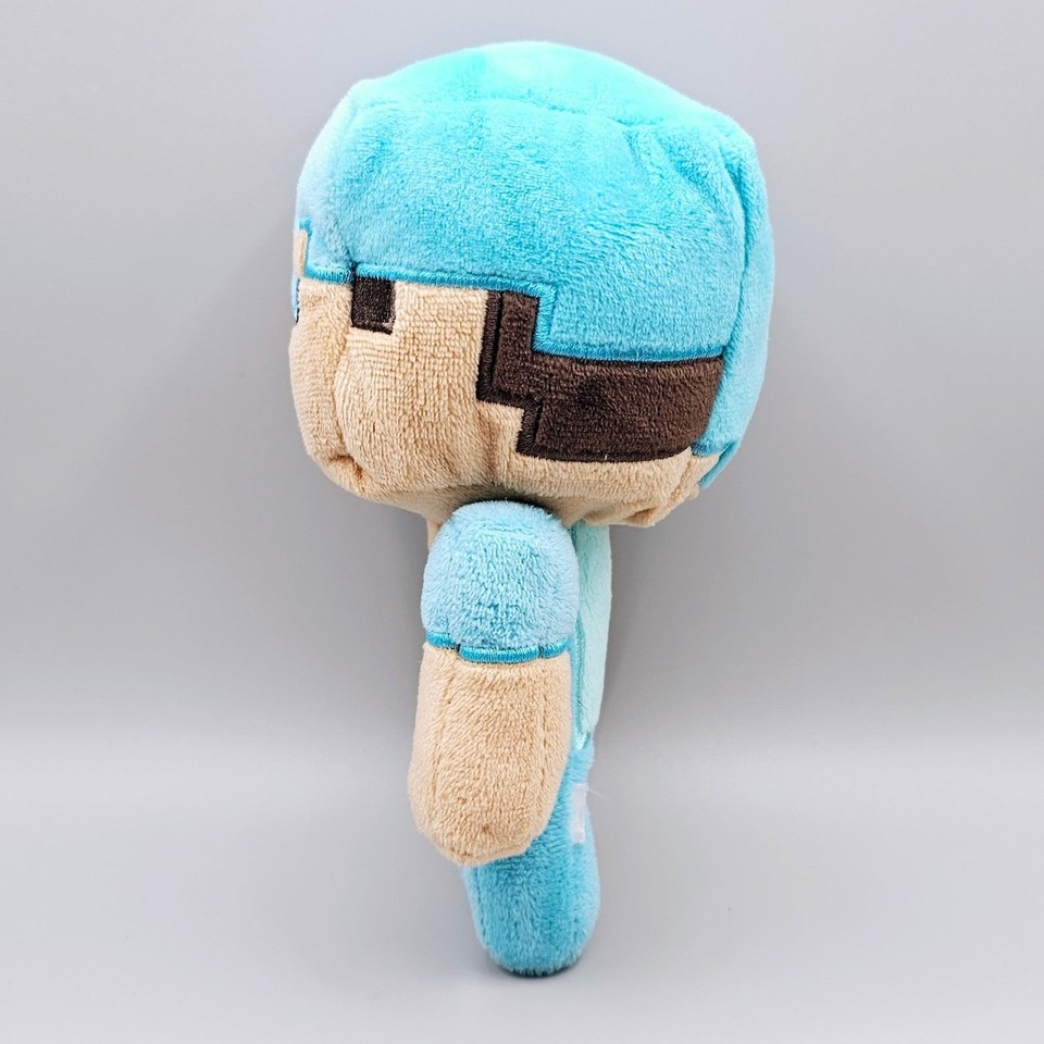 Minecraft Plush 8" Happy Explorer Diamond Steve Blue Stuffed Animal Toy ...