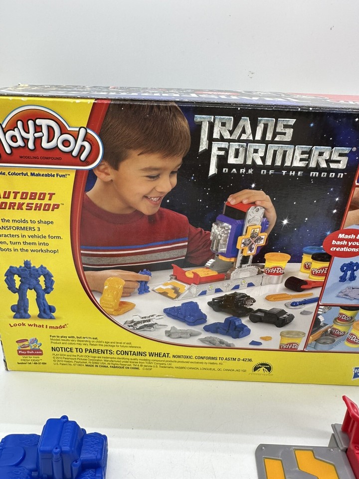 Play Doh Transformers Dark of the Moon Workshop 2010 Missing 3 Pieces ...
