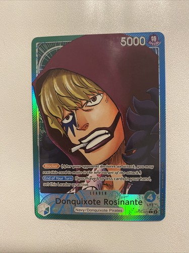One Piece Donquixote Rosinante Op05-022 Alt Art Leader NM | eBay