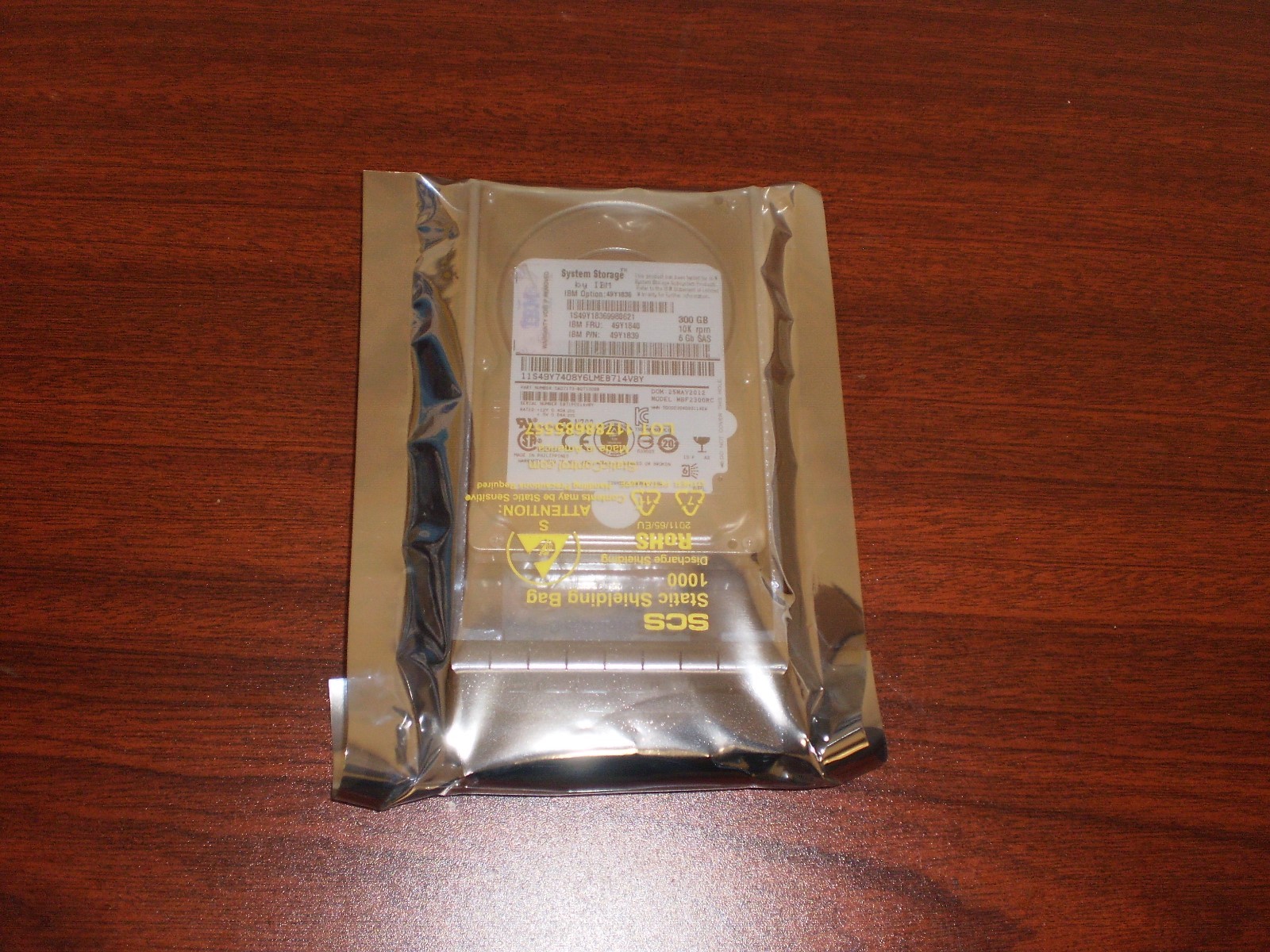 49Y1840,49Y1836,49Y1839 IBM 300GB 10K 6Gbps 2.5in SFF SAS HDD | eBay