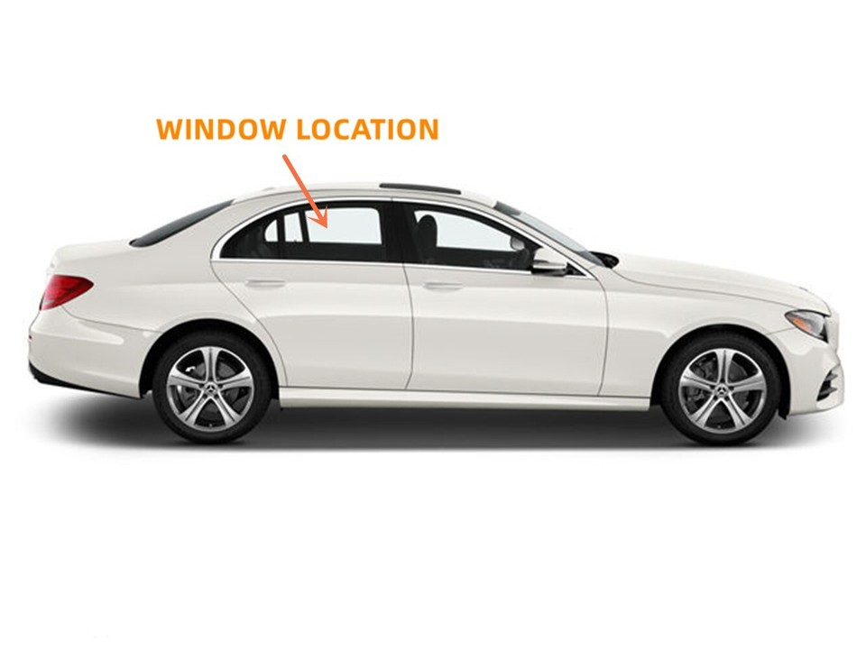 Passenger/Right Rear Door Window Glass For Mercedes Benz E300 E350 ...