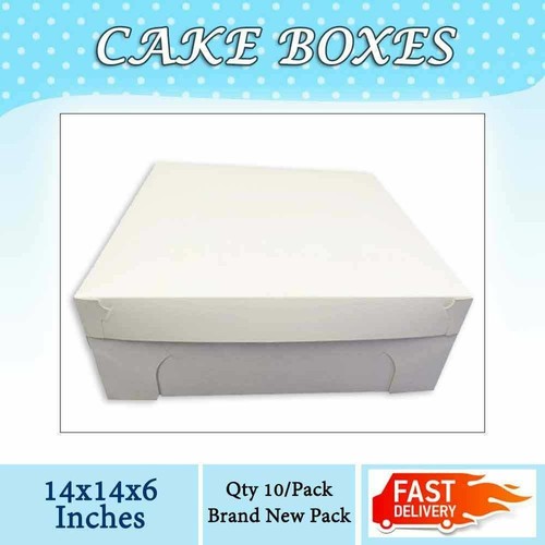 CAKE DECORATING CAKE BOXES 14x14x6" 10Pk Tall Wedding Cupcake Boxes Muffin Cases | eBay Australia