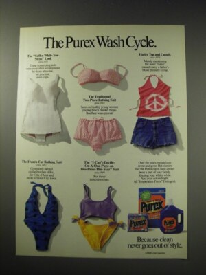 1991 Purex Detergent Ad - The Purex Wash Cycle | eBay