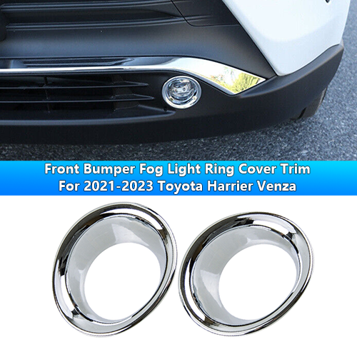 For 2021-2023 Toyota Harrier Venza Front Bumper Fog Light Ring Cover ...