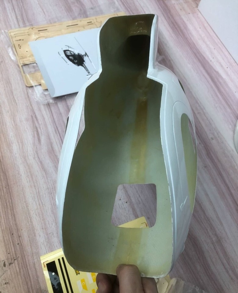 500 size Hughes MD530 Painted Scale Fuselage with Scale Landing Skid ...