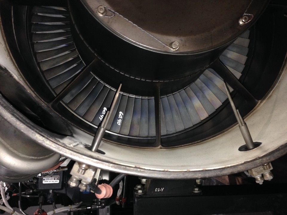Garrett Airesearch GTCP660-4 B747 aircraft gas turbine engine APU ZERO ...