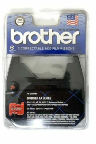 4 total - Brother 1230 Black Correctable Film Ribbons 1030 2-Pack ...
