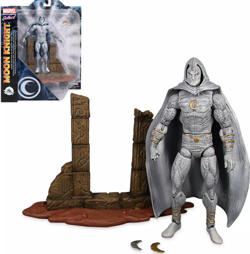 Marvel Select Classic Moon Knight Action Figure Disney Store Exclusive ...