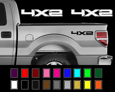 4x2 Decal Set Fits: 2009 - 2014 Ford F-150 Truck Bed Off Road Vinyl ...