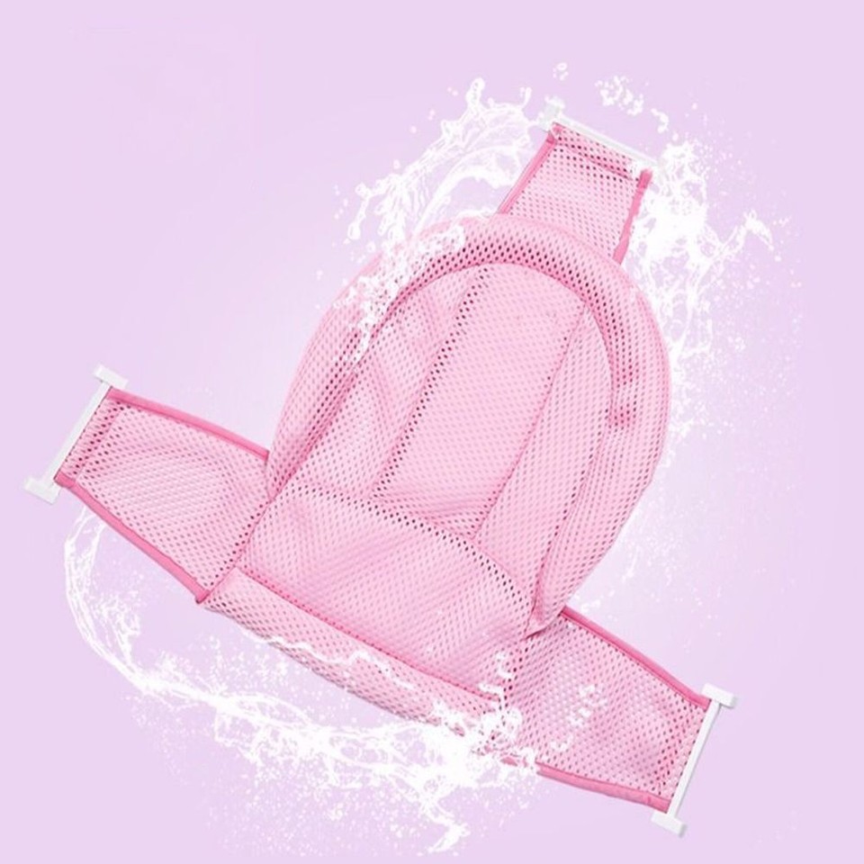 Shower Support Mat Newborn Shower Cradle Baby Bath Mesh Cushion Bathtub ...