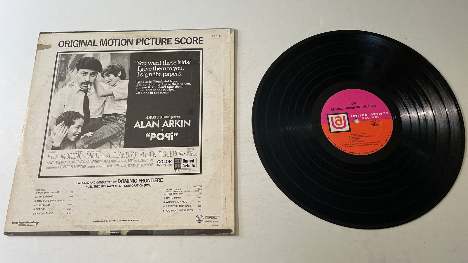 Dominic Frontiere Popi - Original Motion Picture Score Used Vinyl LP VG ...