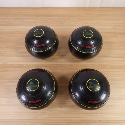 Almark Sterling Lawn Bowls Size 4H Black with Sphinx Emblem BB07 | eBay