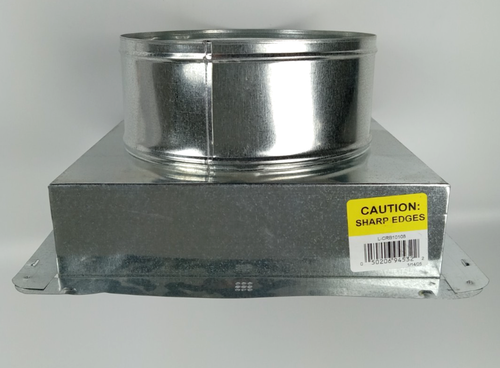 Master Flow Ceiling Register Box 10x10 to 8in HVAC Duct Vent Galvanized ...