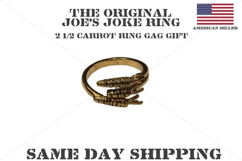 2 1/2 CARROT RING GAG GIFT "THE ORIGINAL JOE'S JOKE RING" MADE IN USA ...