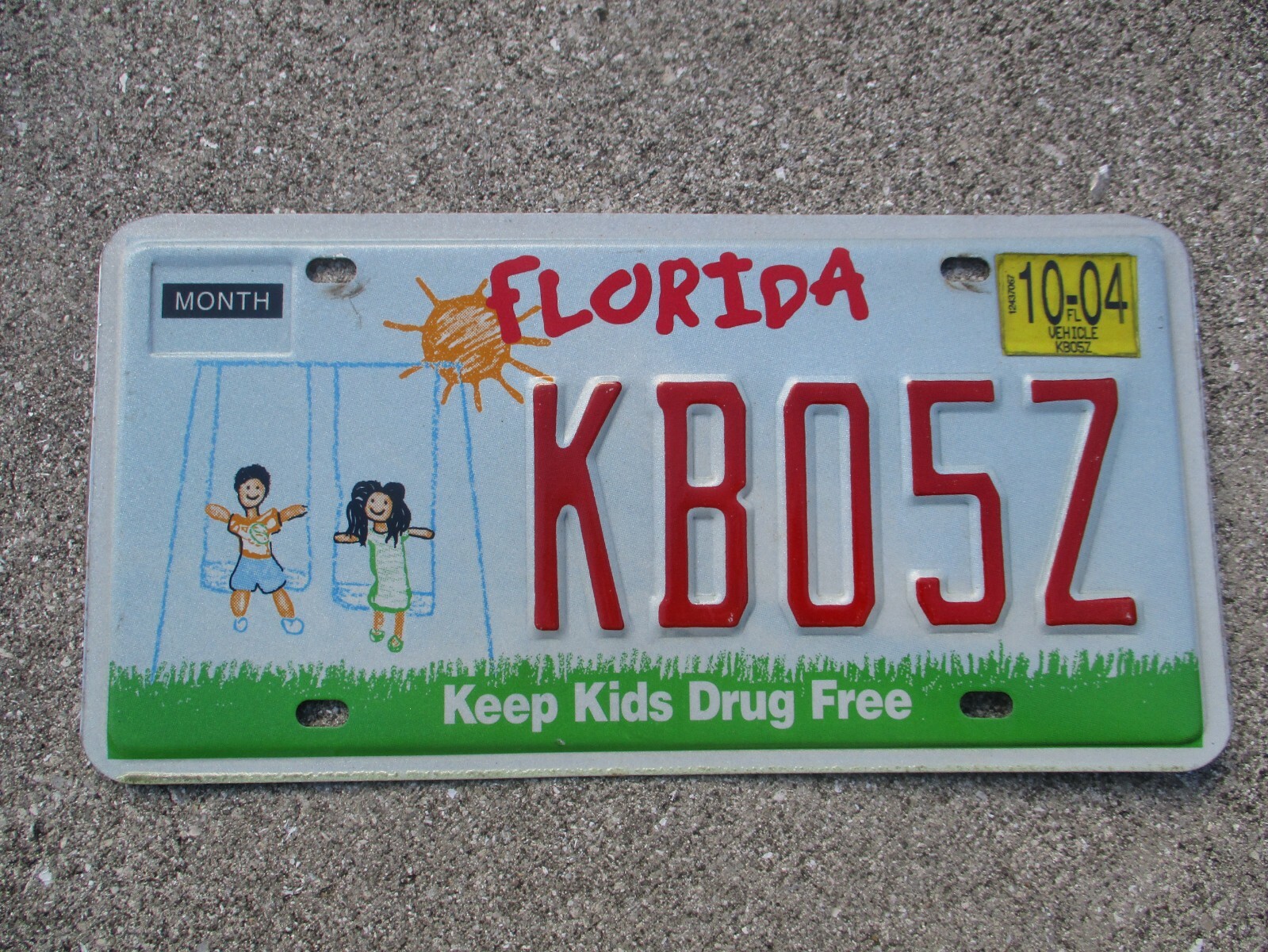 Florida 2004 Keep Kids Drug Free license plate # KB05Z | eBay