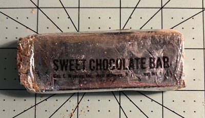 Korean War Era Sweet Military Chocolate Bar From A Survival Ration 1952 ...