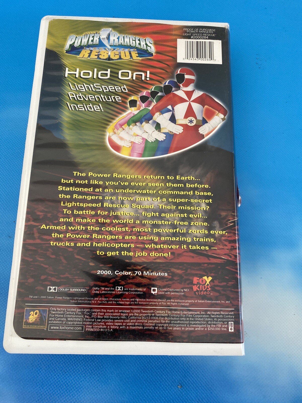 Sabans Power Ranger Lightspeed Rescue Vhs. | eBay