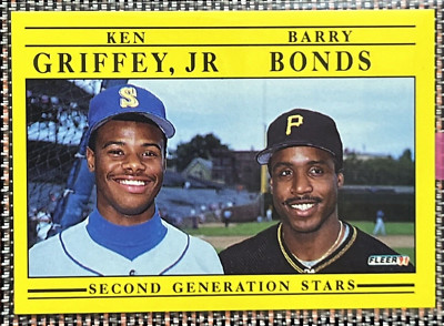 1990 Fleer MLB Super Star Specials-Ken Griffey Jr Barry Bonds 710 2nd ...