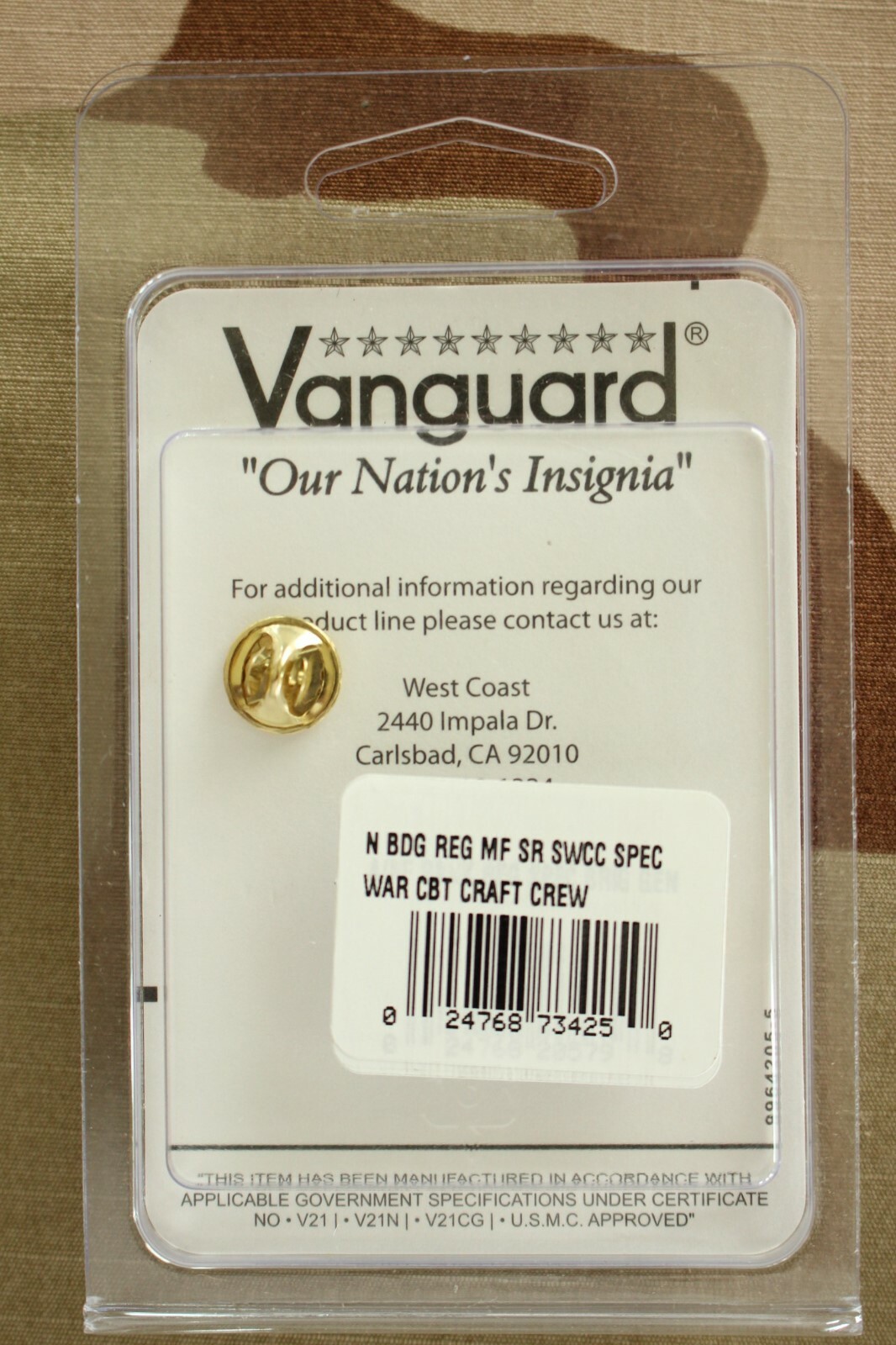 USN NAVY SENIOR SWCC SPECIAL WARFARE CRAFT CREW FULL SIZE QUALIFICATION ...