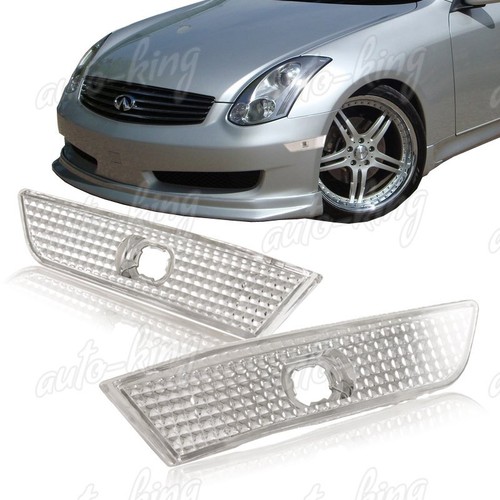 FOR INFINITI G35 COUPE/2DR CHROME HOUSING TURN SIGNAL SIDE MARKER ...