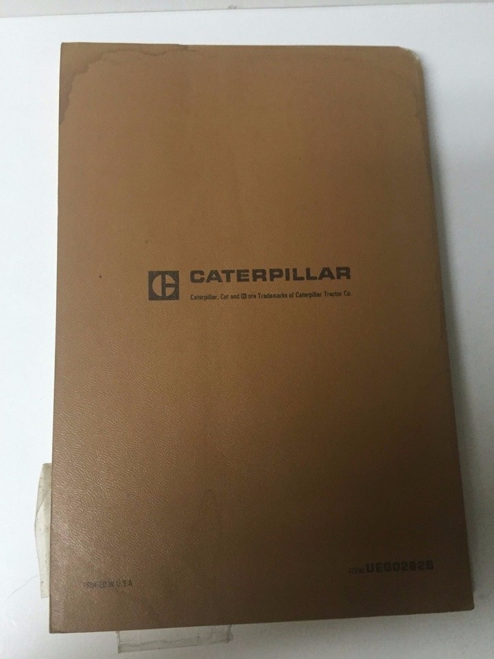 CATERPILLAR 835 COMPACTOR PARTS BOOK 44N299-UP APRIL 1971 *FREE ...