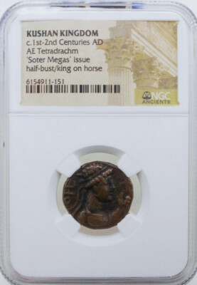 S-DS1 - Kushan Empire Soter Megas AKA Vima Takto (80-90CE) NGC (NG ...