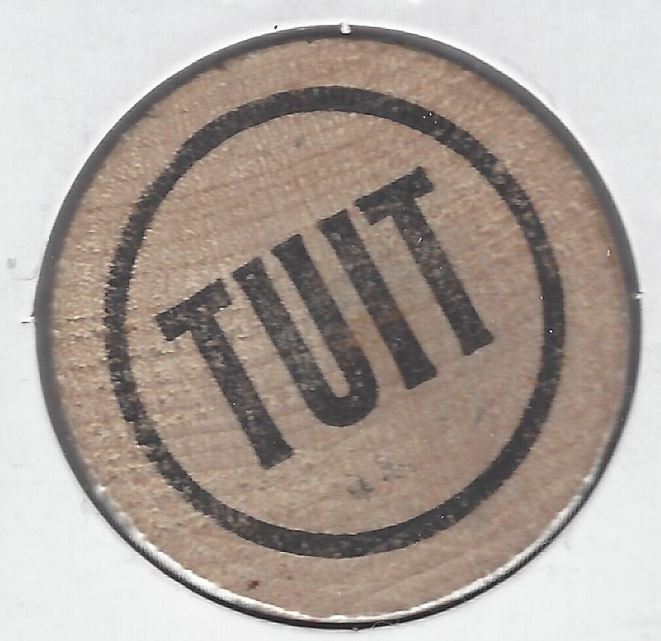 SHENANIGANS, Clearwater, Florida, Draft Beer Token, Round TUIT Wooden ...