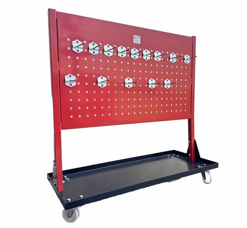 Hanging Peg Metal Board Portable Rack Cart For Auto Body Frame Pulling ...
