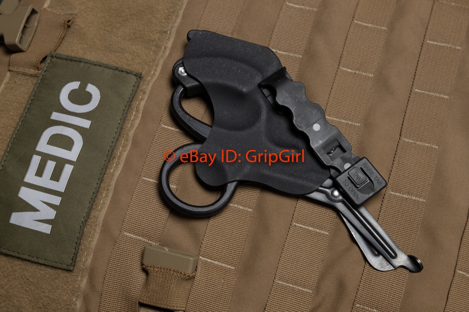Custom Kydex Black Holster for Rip Shears Trauma Blow Out Kit Medic ...
