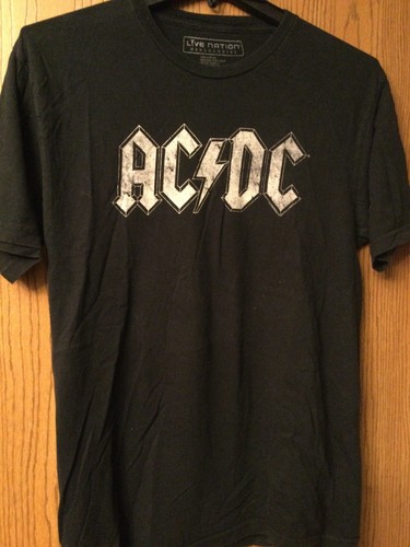 AC/DC - Black Shirt - L - Live Nation Merchandise | eBay